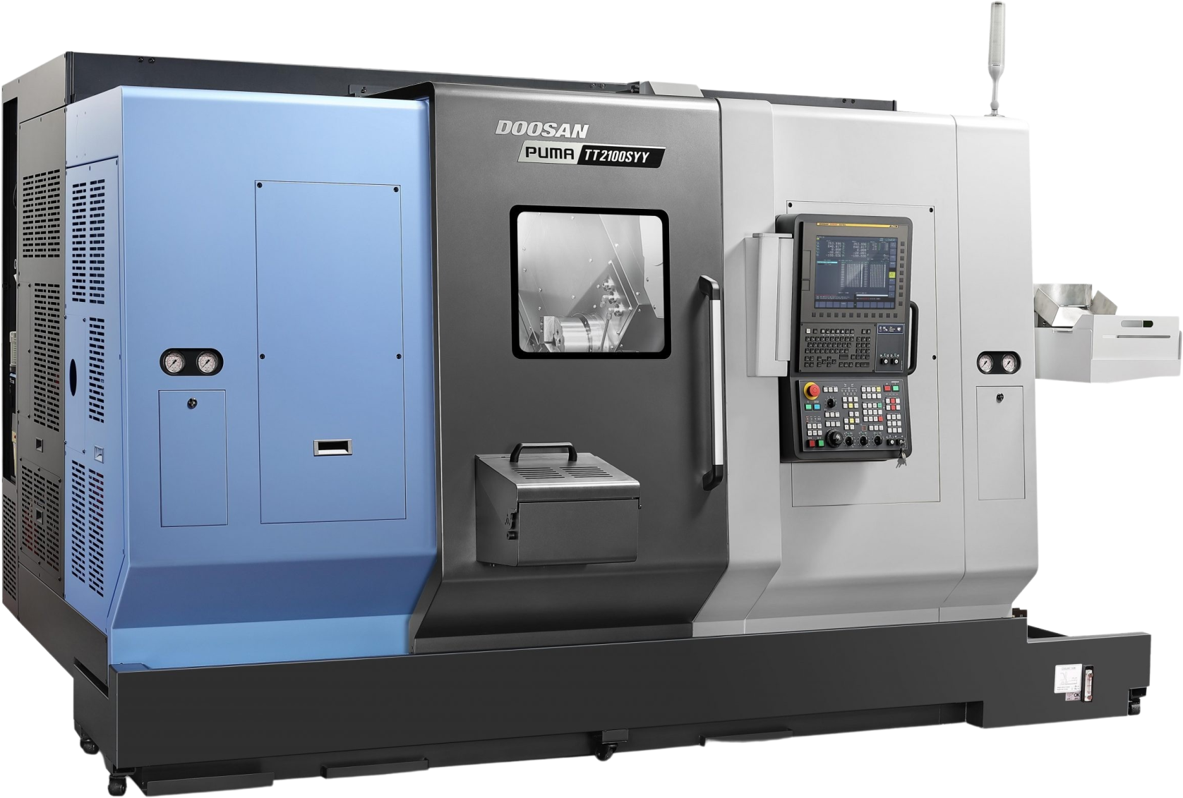 Puma TT2100SYY Twin Turret Horizontal Lathe - Mills CNC