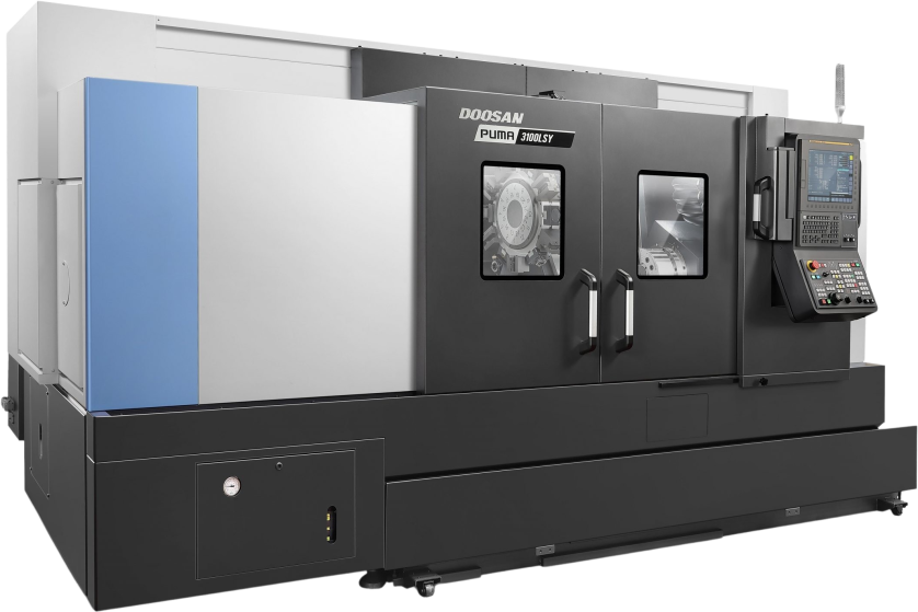 Puma 3100LSY Horizontal Single Turret Lathe - Mills CNC