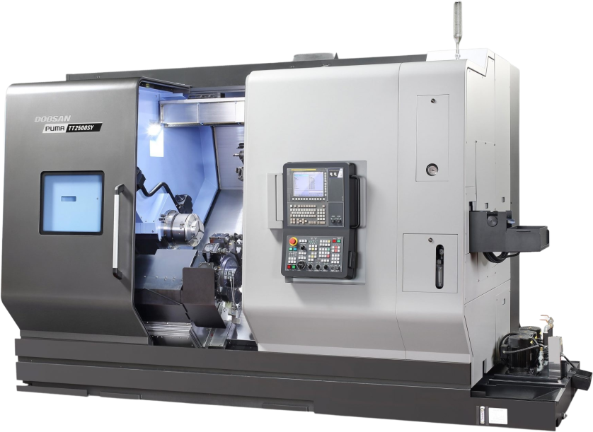 Puma TT2500SY Twin Turret Horizontal Lathe - Mills CNC