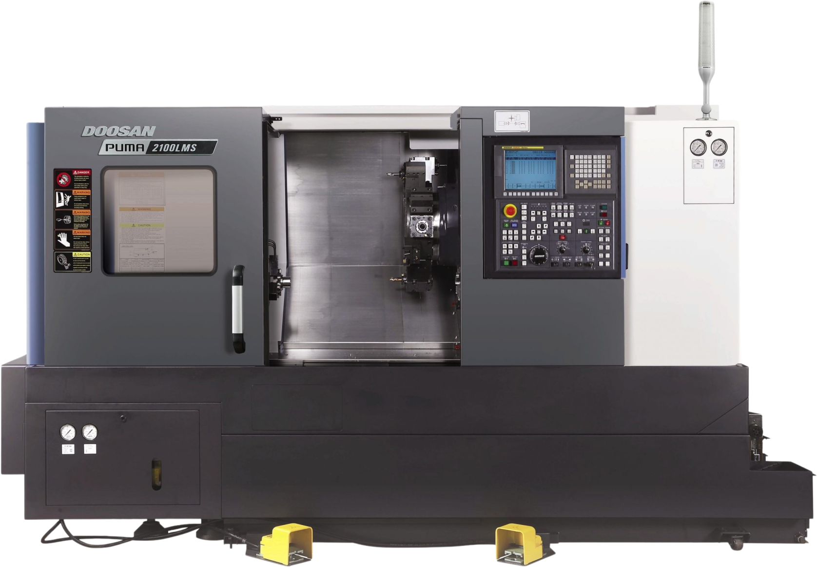 Puma 2100LMS Horizontal Single Turret Lathe - Mills CNC
