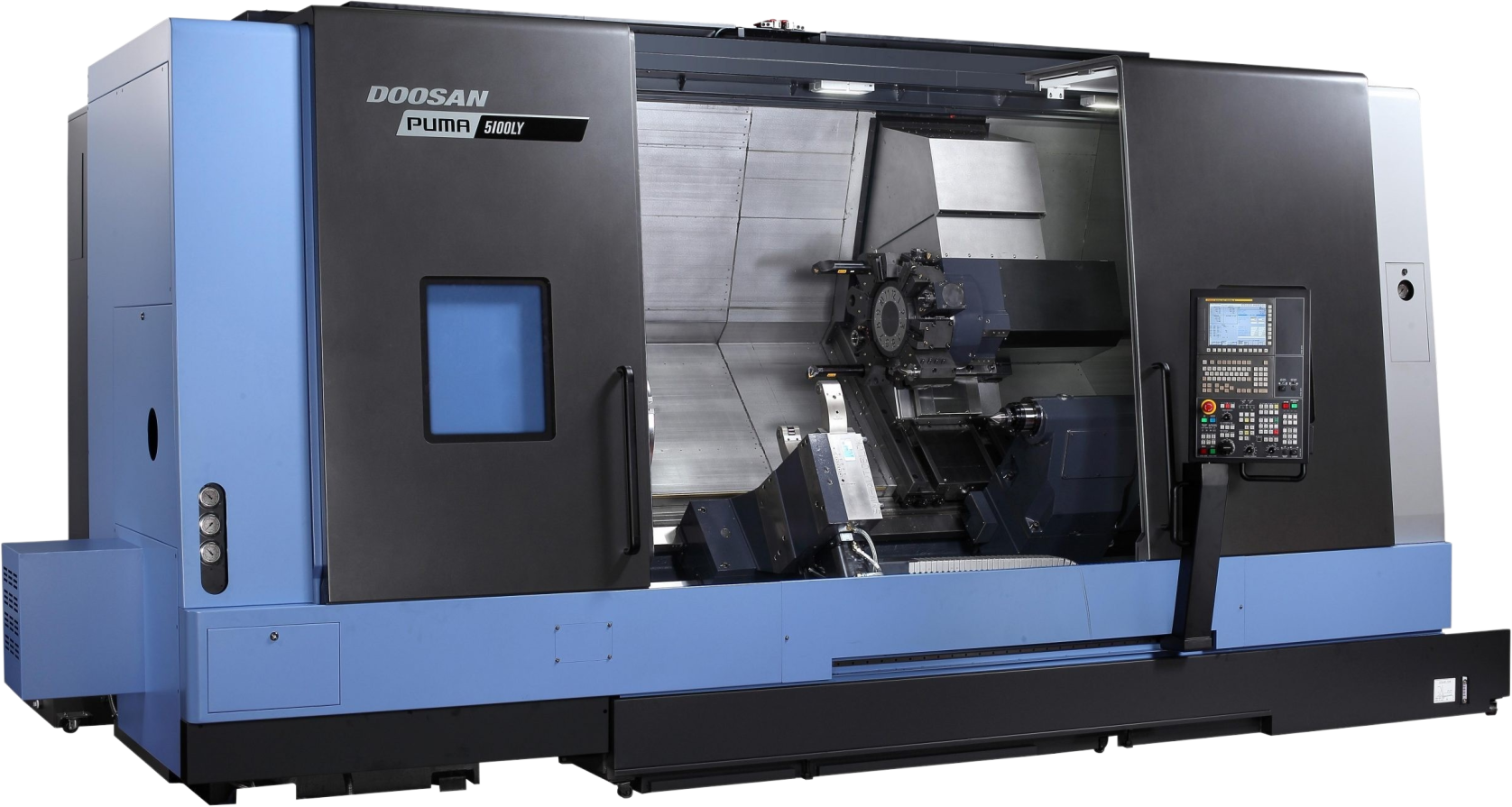 Puma 5100LYC Horizontal Single Turret Lathe - Mills CNC